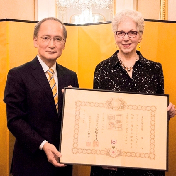 Japan Awards Order of the Rising Sun to Marie Conte-Helm OBE - BCCJ Acumen